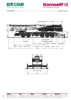 140t Demag TC 600 Lattice Boom Truck Crane For Sale & Material Handlers ...